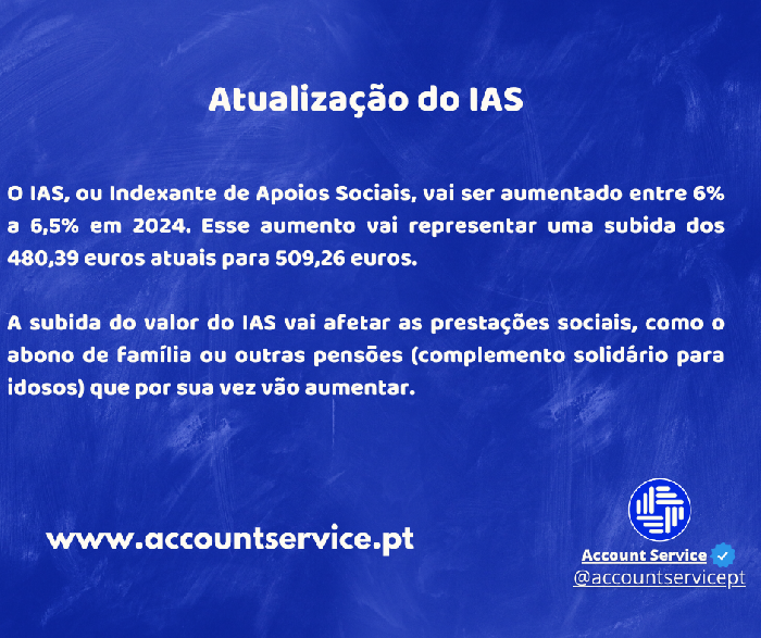 Aumento do IAS no orçamento de 2024